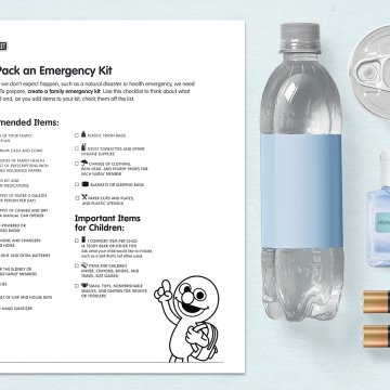 Let’s Pack an Emergency Kit - Sesame Workshop