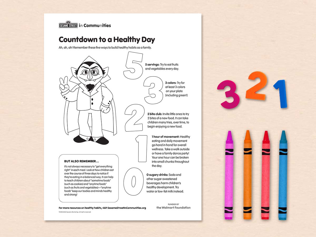 Countdown to a Healthy Day - Sesame Workshop