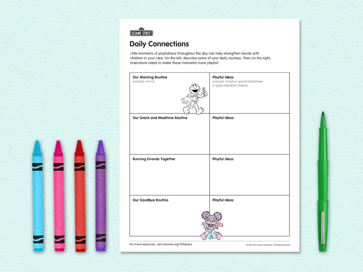 Planning for Play in Daily Routines - Sesame Workshop