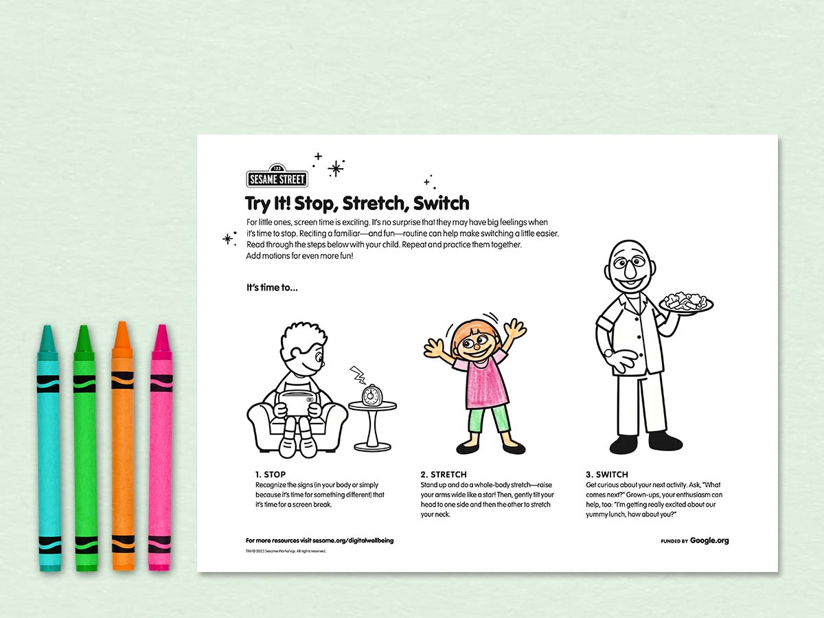 Try It! Stop, Stretch, Switch - Sesame Workshop